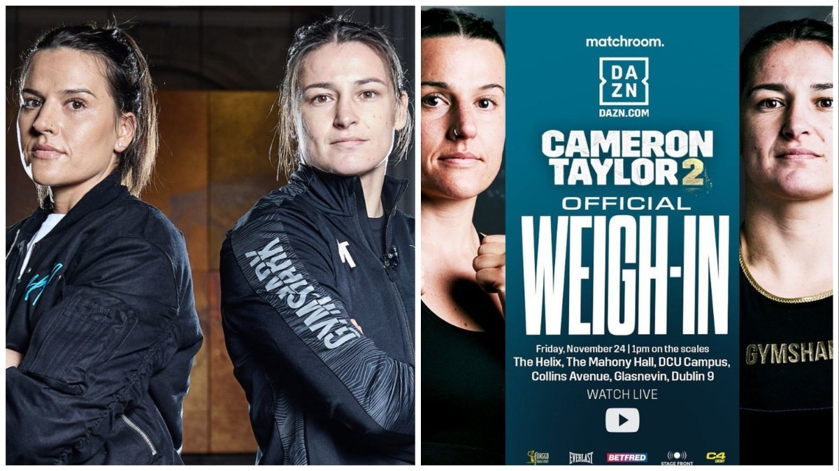 WATCH entire CAMERON-TAYLOR 2 Weigh-in LIVE - Irish Boxing