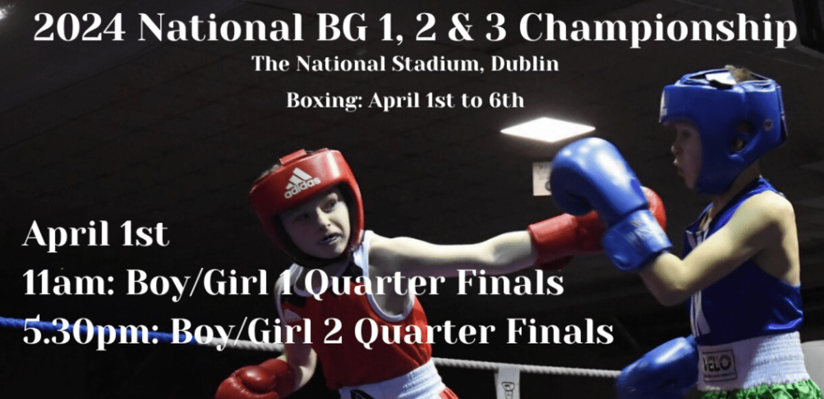 Quarter Final Results - National Boy-Girl 1 Championships - Irish Boxing